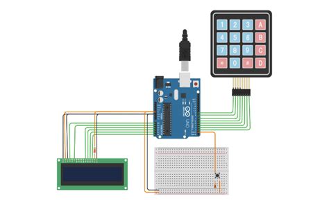 Circuit Design Tugas 2 Keypad Mahbubi Tinkercad