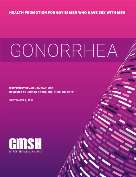 Gonorrhea Health Promotion For Gay Bi Men Who Have Sex With Men Gmshca
