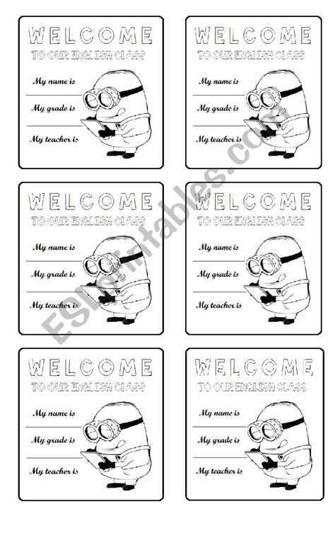 Welcome To Class Esl Worksheet By Adriana1964