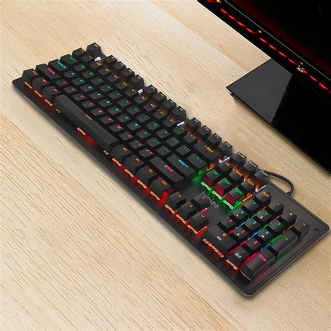 Teclado Mecánico De 104 Teclas Con Retroiluminación Gamer Keyboard Para