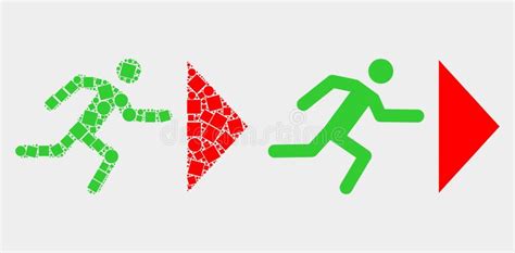 Vector Set Of Exit Sign Stock Vector Illustration Of Exit 119222149