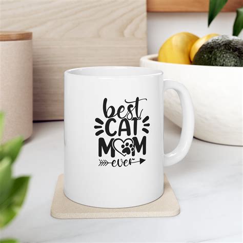 Best Cat Mom Ever Mug Cat Mom Mug Cat Lover T Cat Lover Etsy