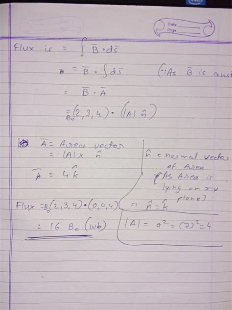 A Square Of Side L Meters Lies In The X Y Plane In A Region Where The