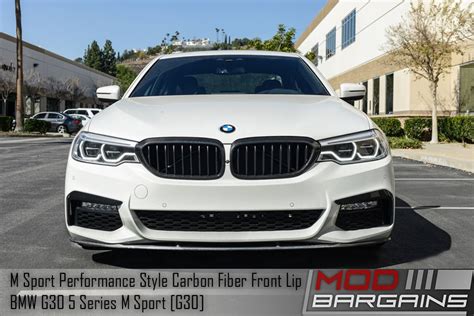 Carbon Fiber Performance Style Front Lip For 2018 Bmw 5 Series M Sport
