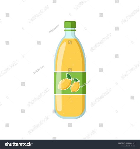 Plastic Bottle Lemonade Vector Illustration Fresh Stock Vector Royalty