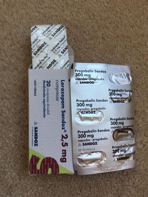 Sandoz Lorazepam 2 5mg And Pregabalin 300mg Pregabalin Certainly Has A