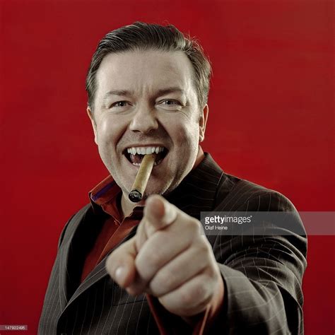 Actor And Comedian Ricky Gervais Is Photographed On January 10 2006 In