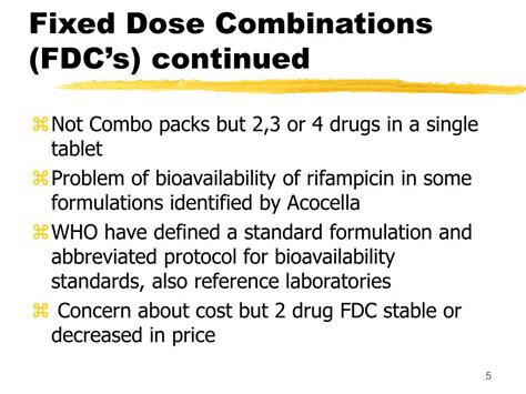 Ppt Tuberculosis Drug Issues Fixed Dose Combination Products Second