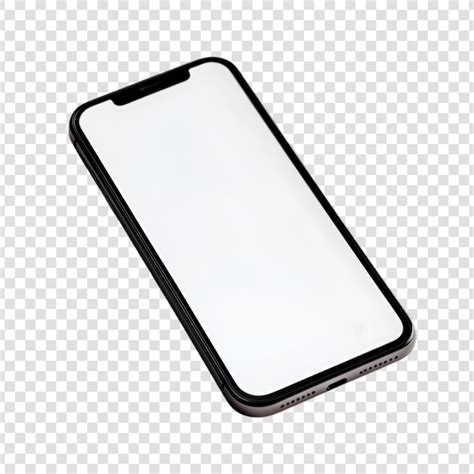 현대 스마트폰 빈 화면 모바일 기술 가 Ai 생성 Psd