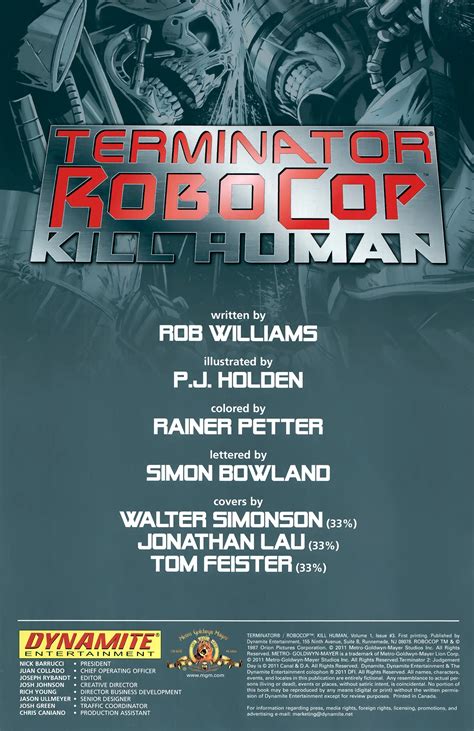 Read Online Terminatorrobocop Kill Human Comic Issue 3