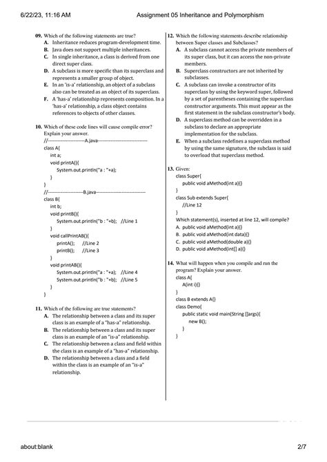 Solution Assignment Inheritance And Polymorphism Studypool