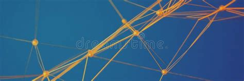 Dynamic Network Of Lines And Shapes Illustrating Teamwork And Strategy