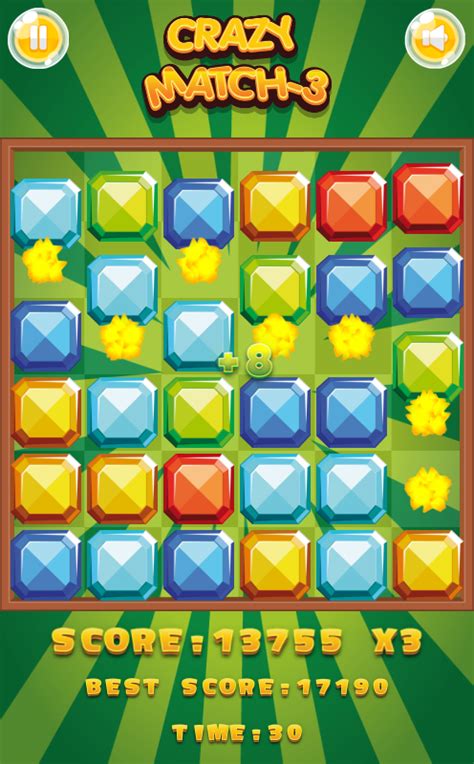 Crazy Match3 Html5 Game Android Admob Construct 3 Construct 2