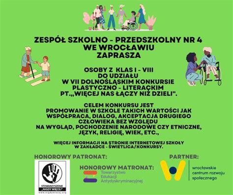 PATRONAT STOWARZYSZENIA NIGDY WIĘCEJ KONKURS WIĘCEJ NAS ŁĄCZY NIŻ
