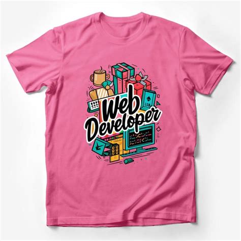 web developer graphic t shirt colorful coding tee programmer t
