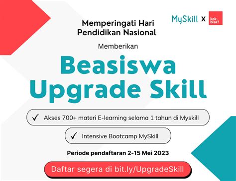 Myskill X Kokbisa Beasiswa Upgrade Skill Myskill
