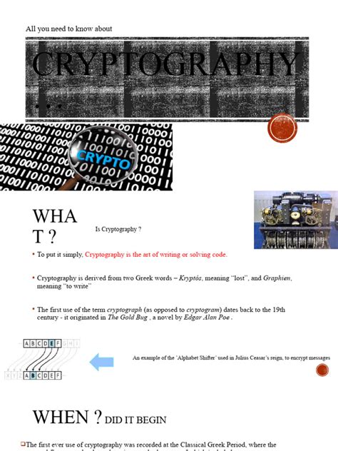 Cryptography Presentation Pdf Cryptocurrency Cryptography