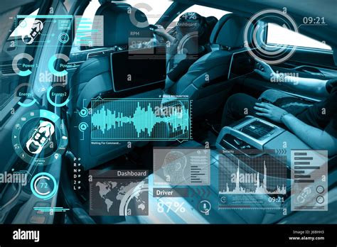 Smart Car And Internet Of Things IOT Concept Car S Console And Stock Photo Royalty Free