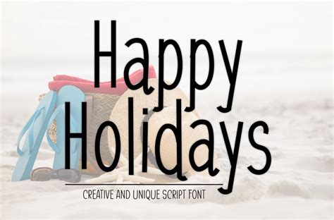 Happy Holidays Regular Premium Font
