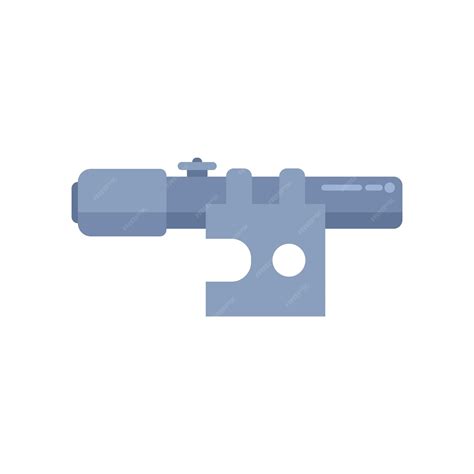 Premium Vector Sniper Telescopic Sight Icon Flat Vector Rifle Gun Scope Target Isolated