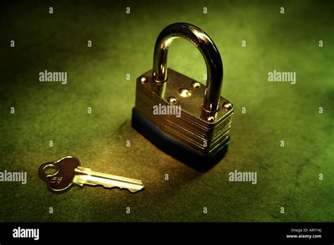 Padlock And Key Stock Photo Alamy