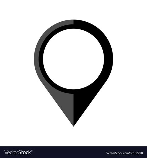Map Pointer Icon In Flat Style Navigator Symbol Vector Image
