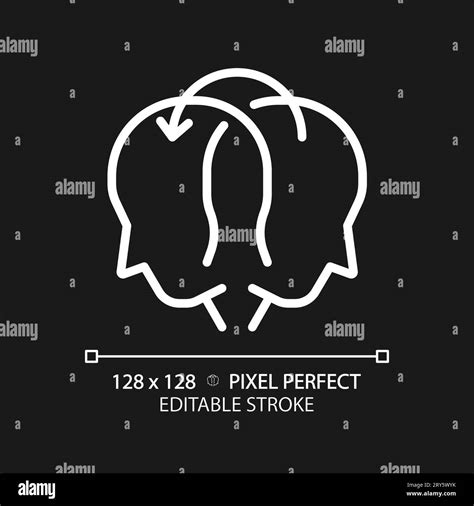 2d Customizable Thin Linear White Sharing Icon Stock Vector Image And Art Alamy