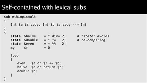 Ethiopian Multiplication In Perl6