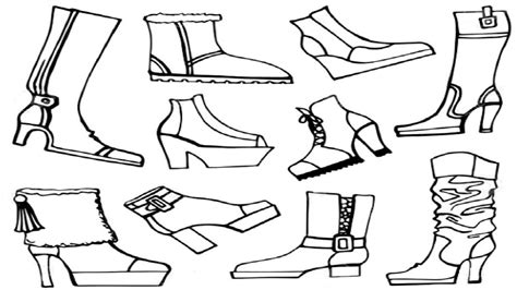 Easy Boots Drawing At Ted Winger Blog
