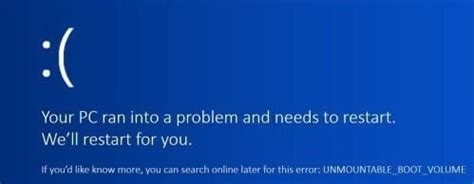 How To Fix An Unmountable Boot Volume In Windows