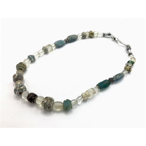 Necklace Of Ancient Islamic Glass Beads Bohemian Glass Beads And Maur