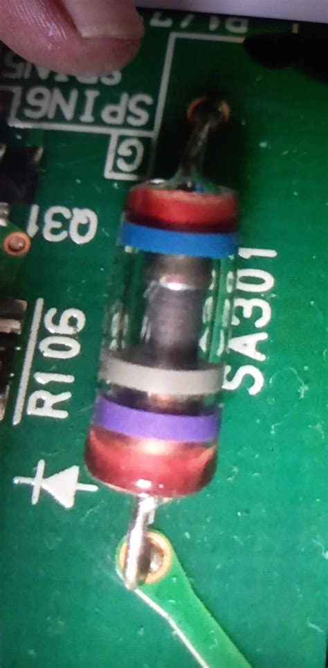 Is This A Diode Or A Resistor What Is The Equivalent Of This One In The Picture Electrical