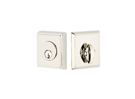 Emtek Rectangular Single Cylinder Deadbolt 8468