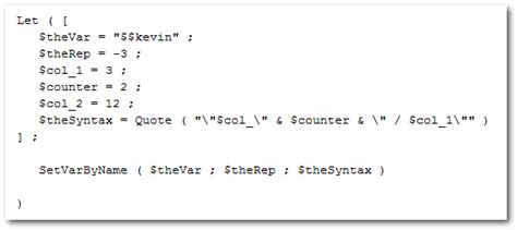 Set Variable By Name Filemakerhacks