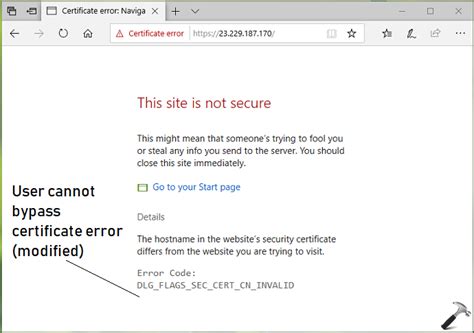 How To Allowprevent Users To Override Certificate Errors In