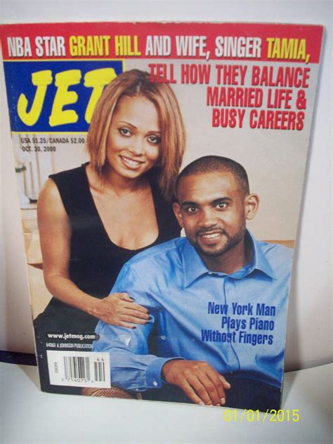 Grant Hill Singer Tamia Wedding Jet Magazine Oct 30 2000 Vintage