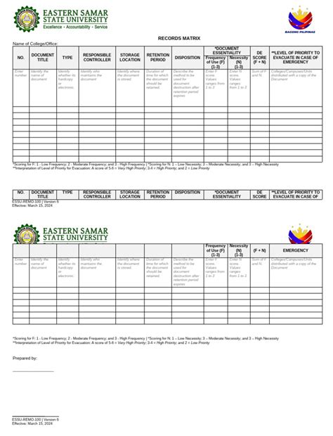 100 Record Matrix Pdf