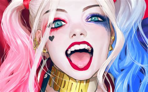 3840x2400 Harley Quinn Laugh 4k Hd 4k Wallpapersimagesbackgrounds