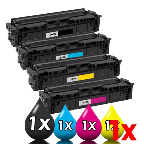 Pack Hp X Toner Cartridges W X W X Compatible Bk C M Y