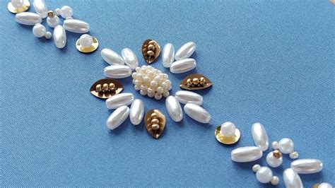 Beads Embroidery Basic Stitches For Beginners Youtube