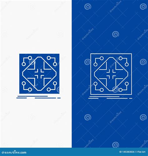Data Infrastructure Network Matrix Grid Line And Glyph Web Button