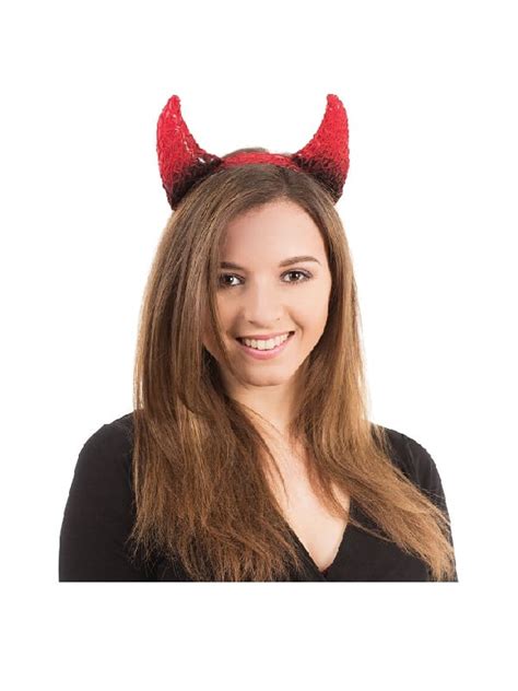 Devil Horns Black Red On Band Costumes R Us Fancy Dress