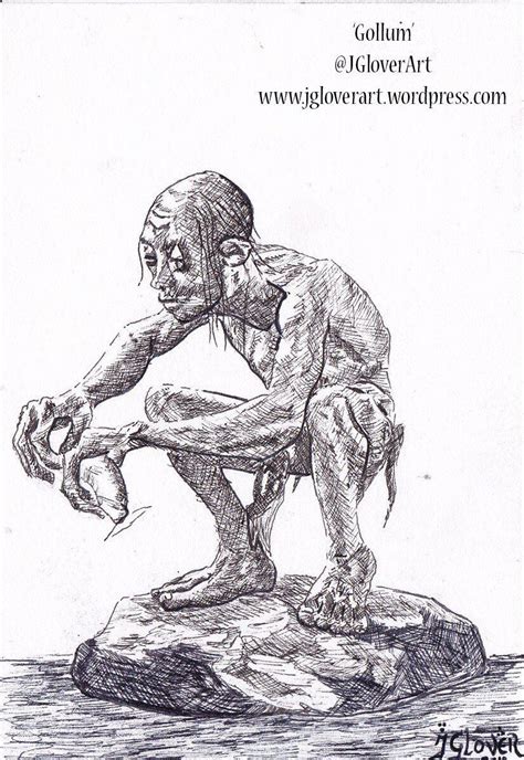Gollum Jrr Tolkien Drawings Np
