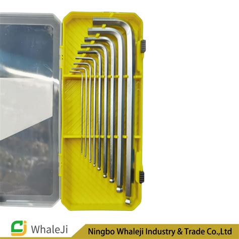 9pc Extended Hex Socket Wrench Plastic Box Household Wrench Hex Socket