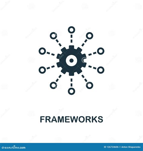 Frameworks Icon Monochrome Style Design From Big Data Icon Collection Ui Pixel Perfect Simple