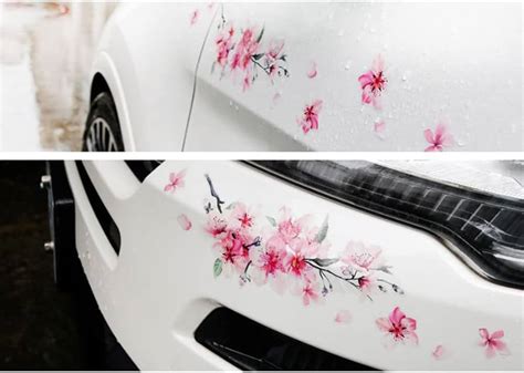 Cherry Blossom Car Decal Satin Cherry Blossom Pink Aura Vinyl