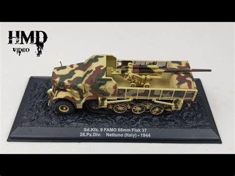 German Ww 2 Half Track Sd Kfz 9 Famo Anti Tank Flak 37 Deagostini 1 72