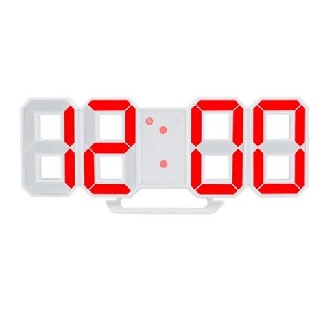 3d Digital Alarm Clock Wall Led Number Time Clock Led Electronic Clock