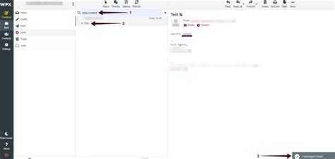 How To Use The Search Bar In Webmail WPX Net