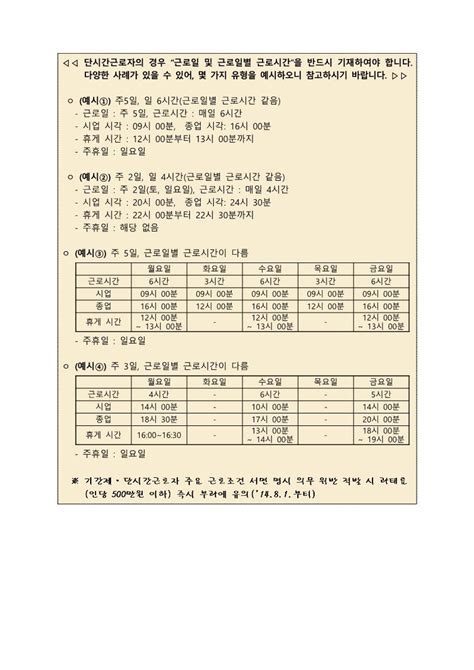 표준근로계약서 양식한글이미지pdf 미작성 시 벌금 네이버 블로그
